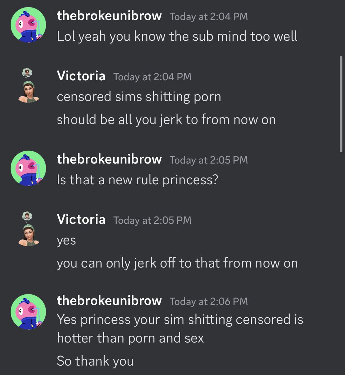 Princess On Twitter New Wank Material For The Lowly Edging Gooners