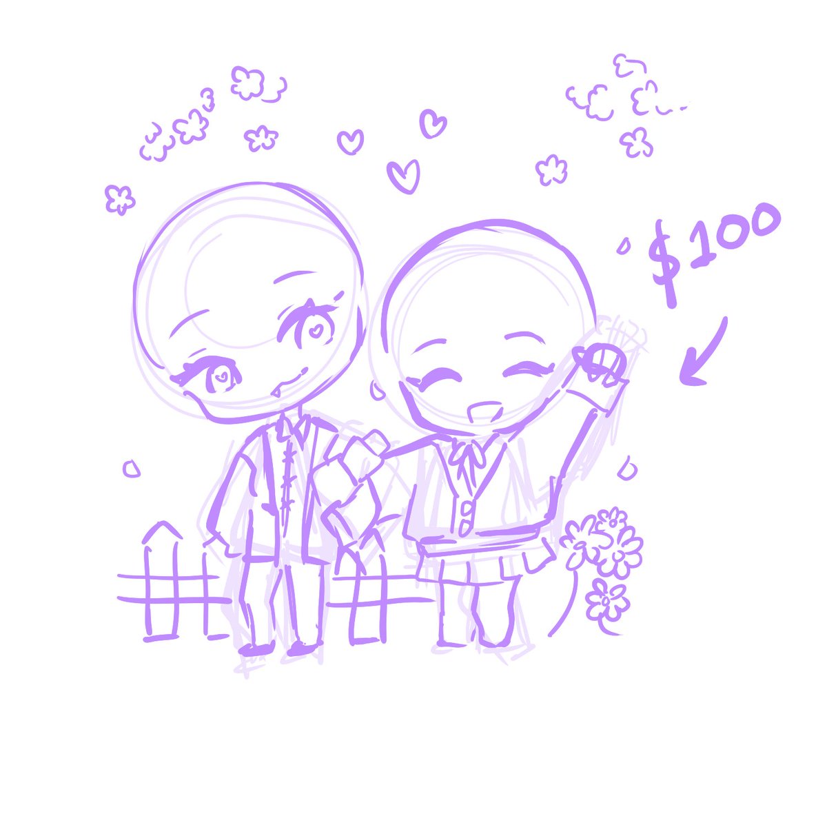 Anime Hug Chibi Base