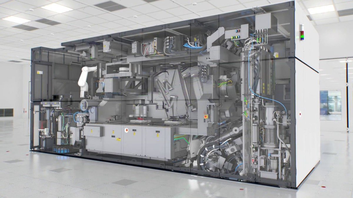 This is an EUV Lithography Machine. It costs $150mm, has >100,000 ...