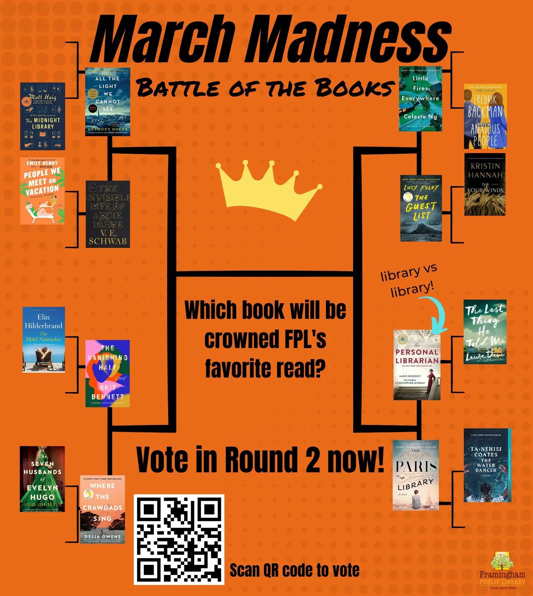 Framingham Library on Twitter: "Voting is now open for Round 2 of FPL's ...