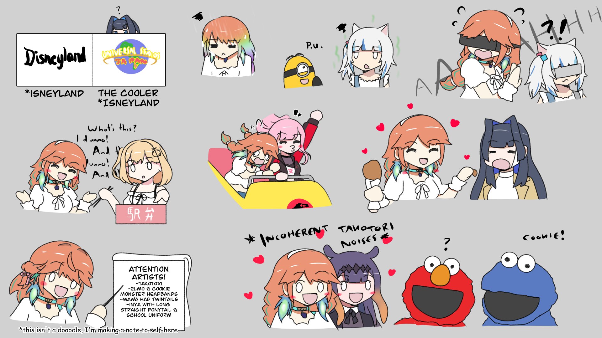 ShiroO(h my) on Twitter: "USJ tangent doodles (2 of 2) #ArtsOfAshes https://t.co/rCW8qiBbA4 ...