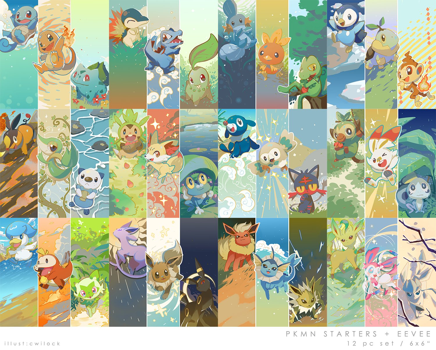 Pokemon Starters Wallpaper