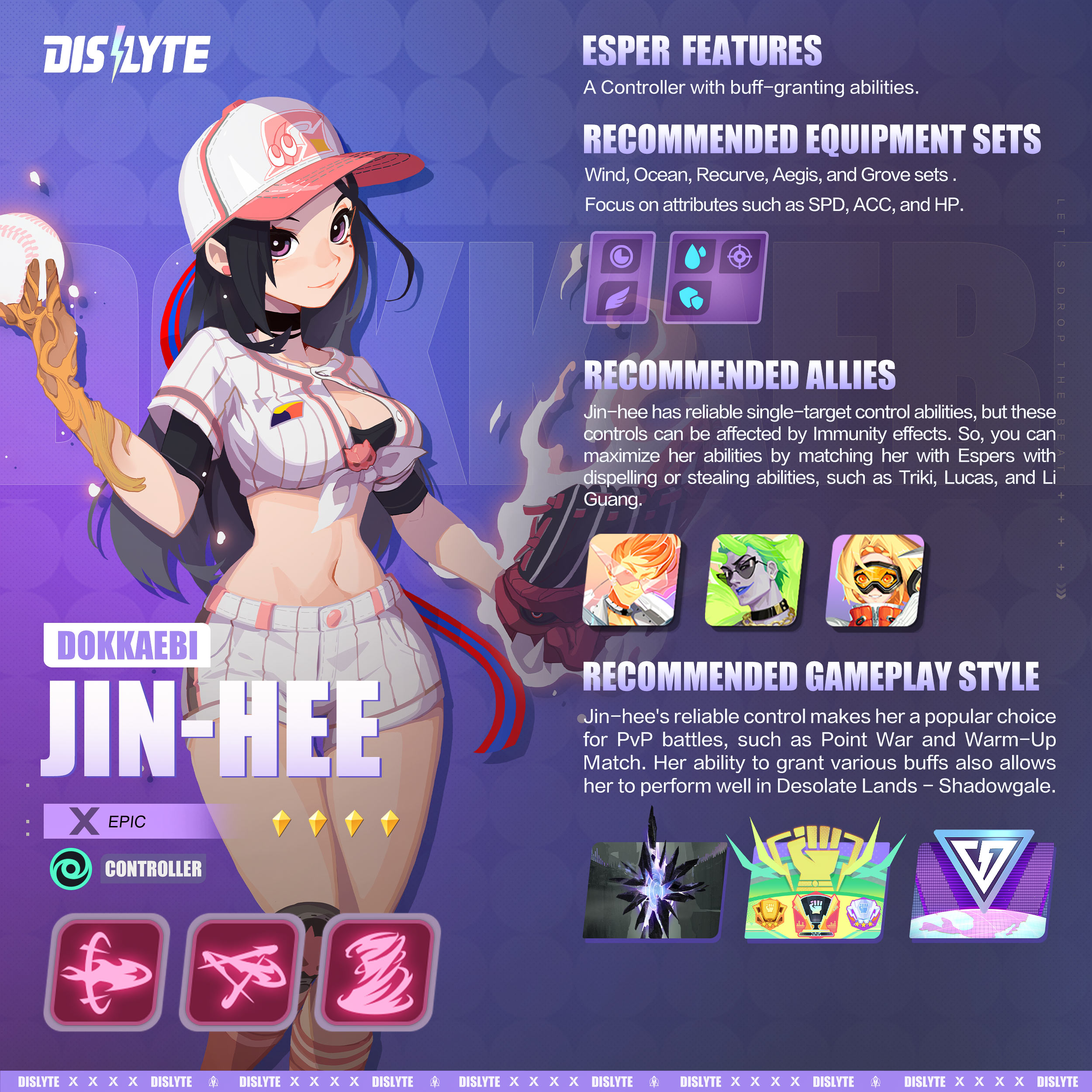 Dislyte on Twitter: "How to make the best use of Jin-hee (Dokkaebi) The new Esper, Jin-hee ...