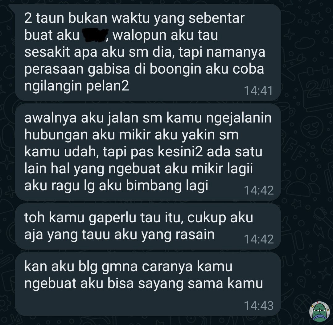 Tanyarl ㅡ 🚫 Rep OOT/JUALAN/LINK AFF on Twitter: "💚 Nyesek bgt cowok aku ternyata ketemu sama ...