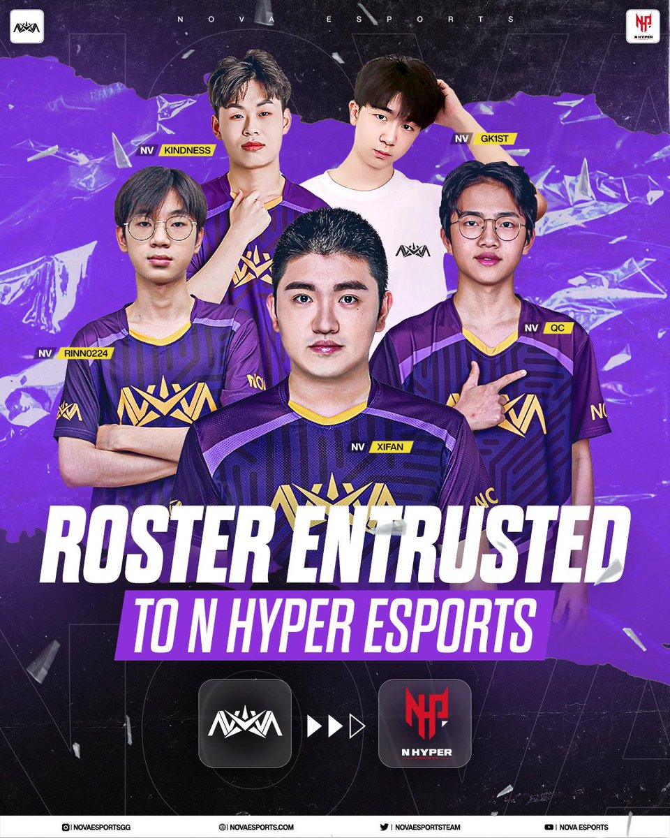 Nova Esports on Twitter: "This is not a goodbye but rather good luck! 💜 With our entrust, we ...