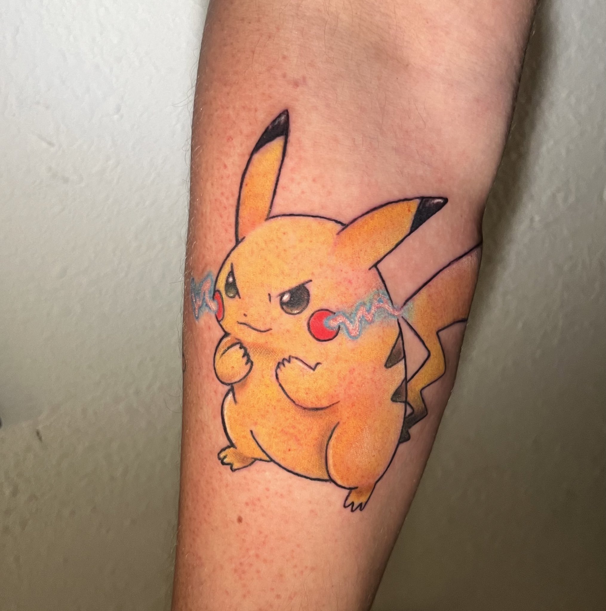Pikachu Pokemon Tattoo