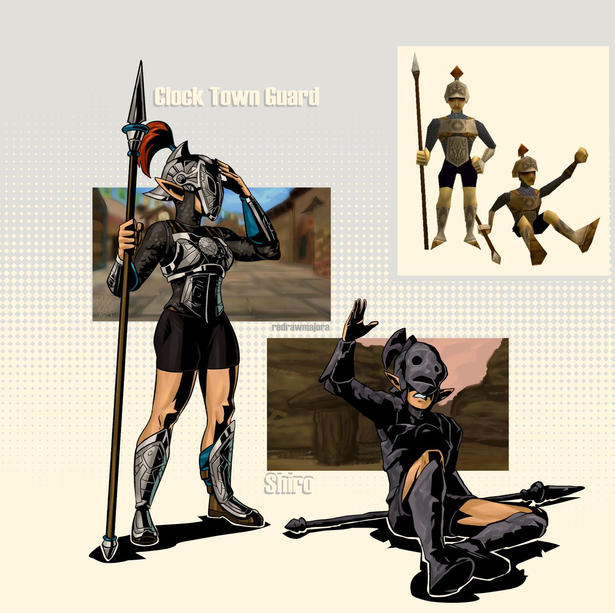 A Clock Town Guard, and poor Shiro. Thought it'd be cool if the guard's ...