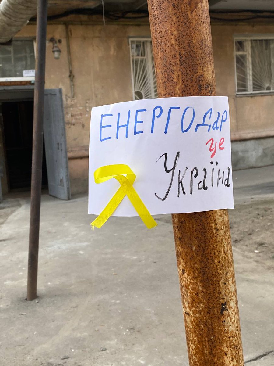 Жовта Стрічка 🎗 On Twitter Жителі Енергодара чинять опір окупантам