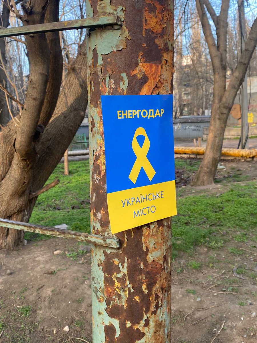 Жовта Стрічка 🎗 On Twitter Жителі Енергодара чинять опір окупантам