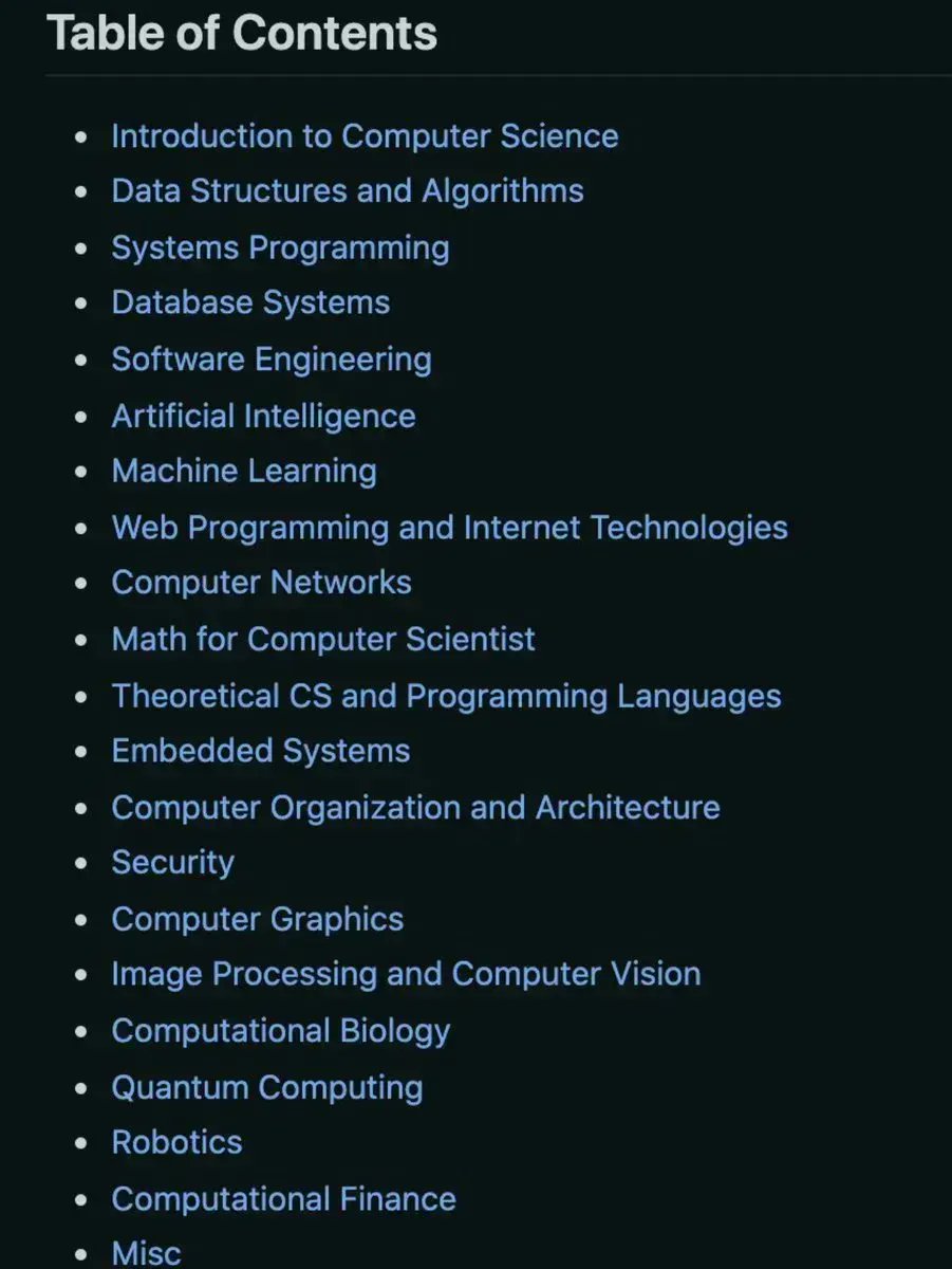 Python Space on Twitter: "800+ Computer Science Courses for Free - Courses from top Universities ...