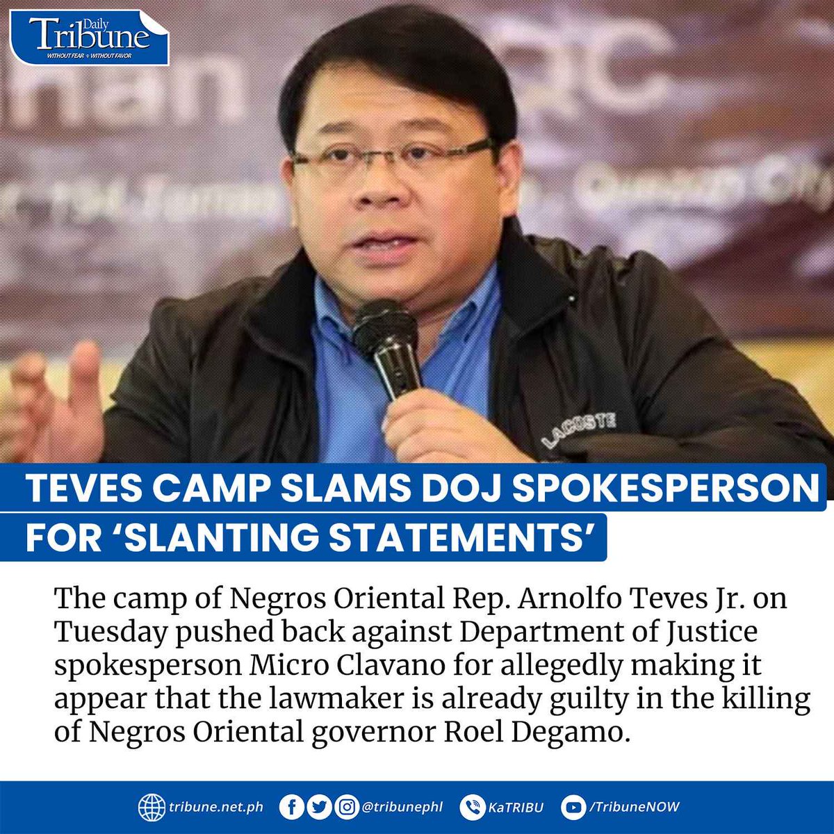 Daily Tribune on Twitter: "“You are not doing your organization any favors by slanting your ...