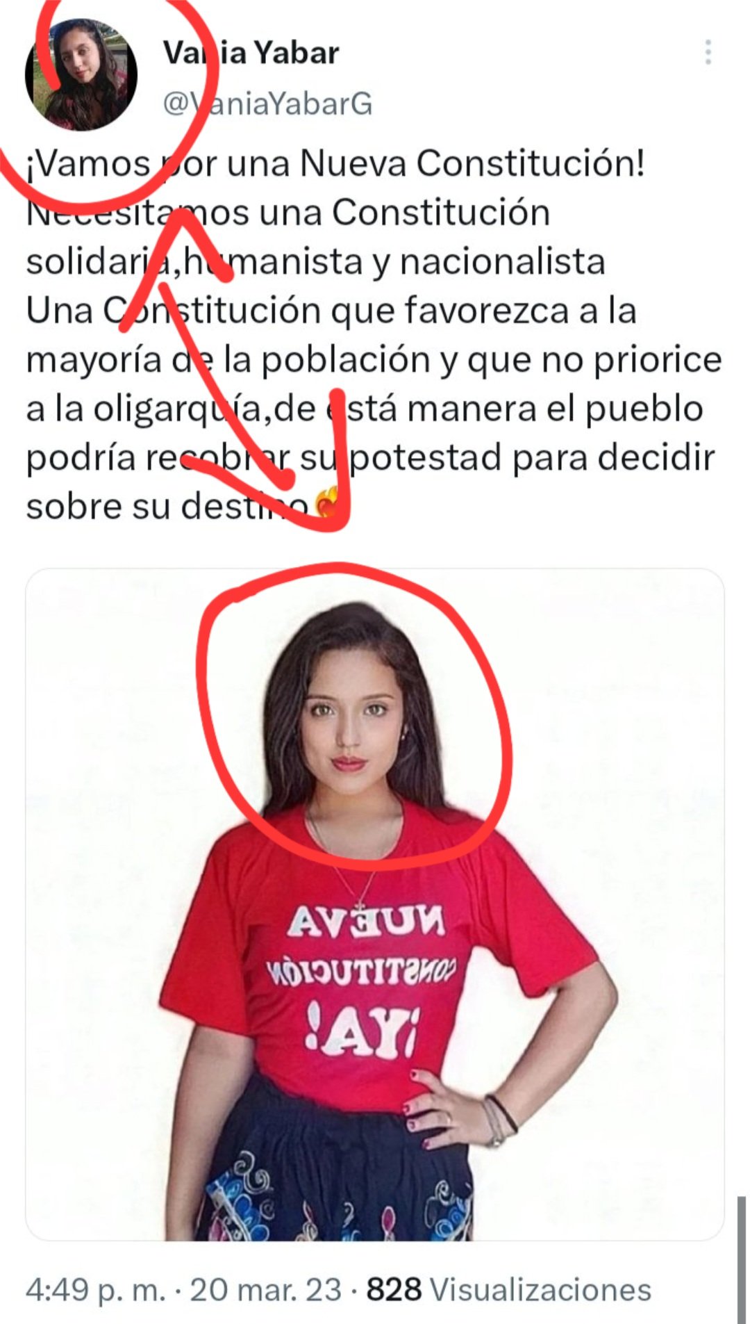 Vanya Thais 💙 on Twitter: "@schaffick @IzquierdaPe Sin ir muy lejos, la persona de la foto y su ...