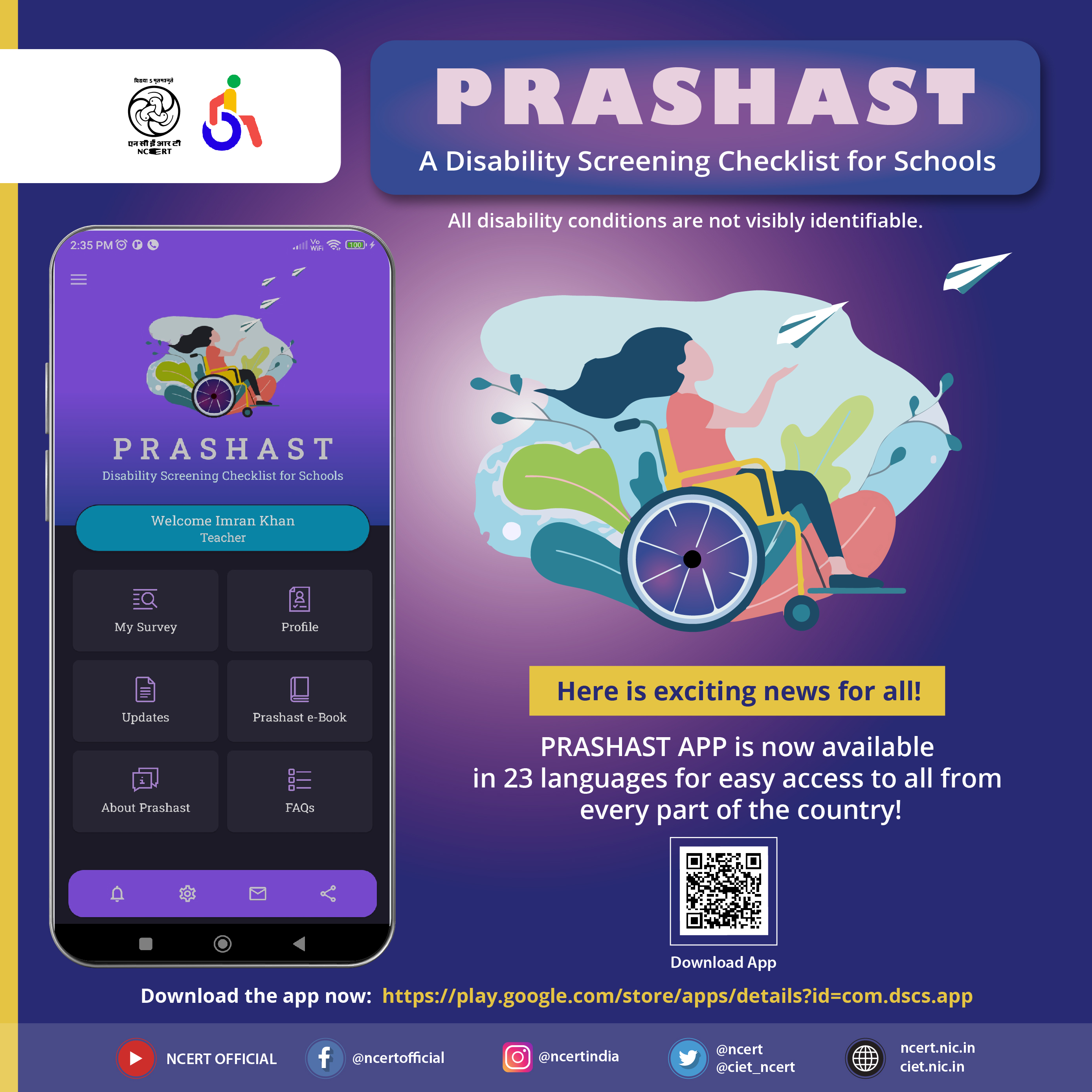 NCERT on Twitter: "NCERT brings to you #PRASHAST (Pre-Assessment Holistic Screening Tool) for ...