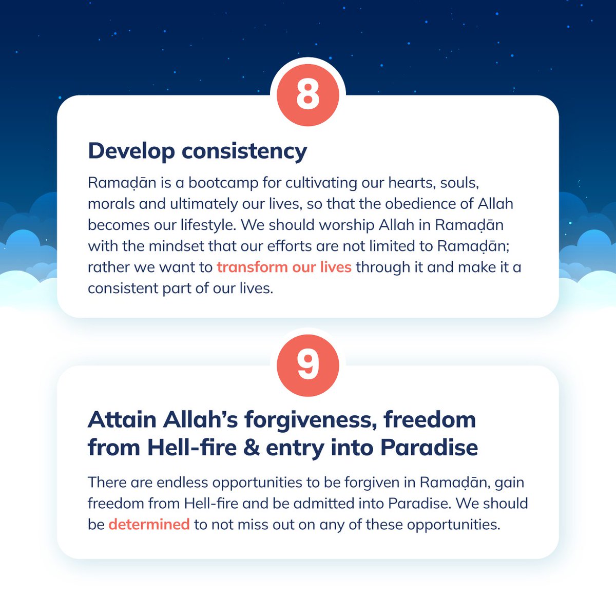 Set Your Goals for Ramadan In order to prepare a plan which will help ...