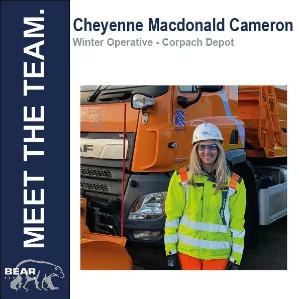 BEAR Scotland on Twitter: " MEET THE TEAM Cheyenne Macdonald Cameron is based in Corpach in the ...