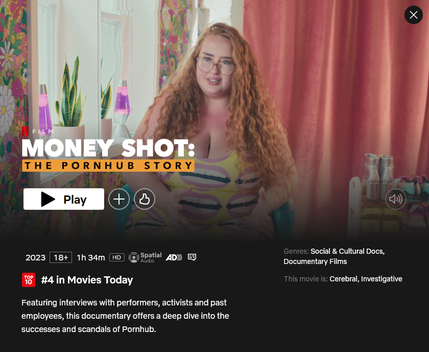 Watchmenid 🎬 On Twitter Money Shot The Pornhub Story Bisa Ditonton