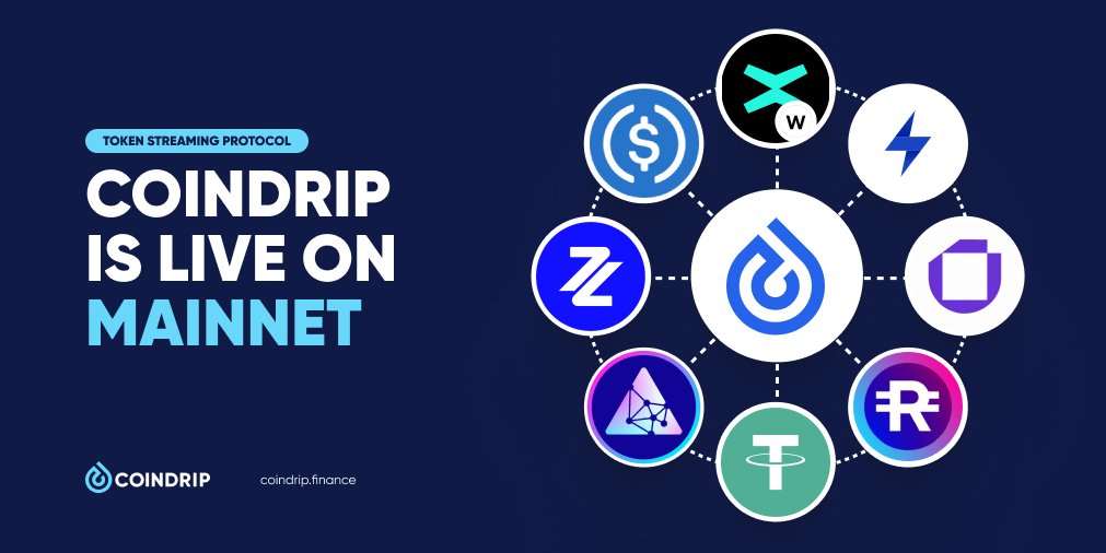 CoinDrip 💧 on Twitter: "1/ The moment has finally arrived! CoinDrip is live on @MultiversX ...