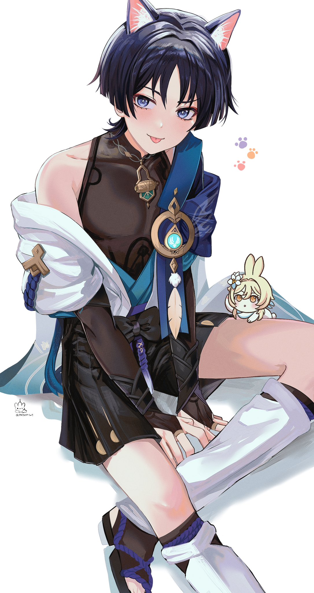 MITO on Twitter: "🐈‍⬛🐾#GenshinImpact #scaralumi #スカ蛍 https://t.co/FpAbnJsw8i" / Twitter