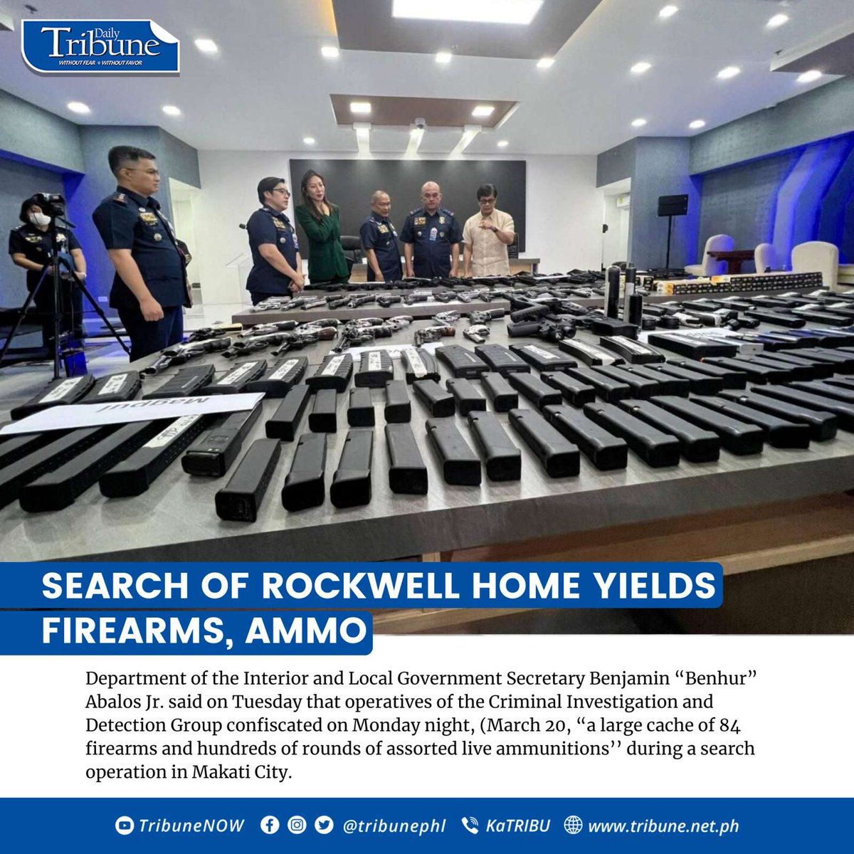 Concept News Central on Twitter: "Abalos said the CiDG operatives confiscated 13 rifles, seven ...