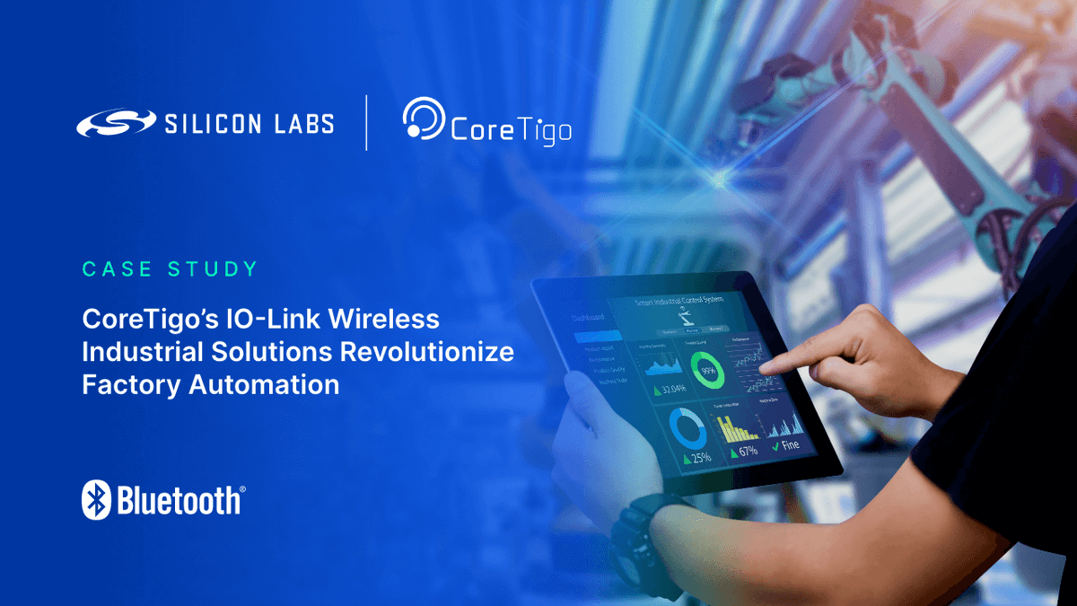 Silicon Labs on Twitter: ".@CoreTigo needed an SoC platform able to support IO-Link Wireless ...