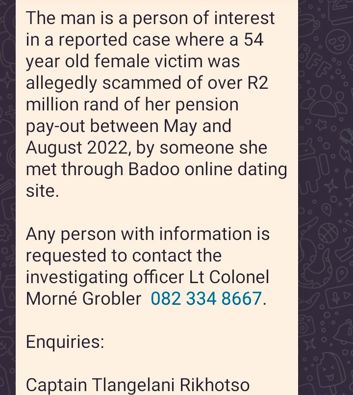 Independent Forensic Investigation Unit On Twitter Romance Scam