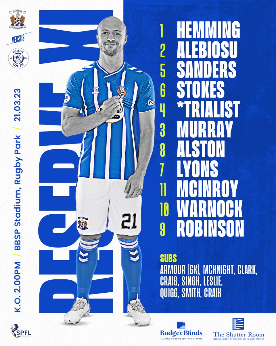 QOS Reserves match Fred - Killie Kickback - KillieFC.com