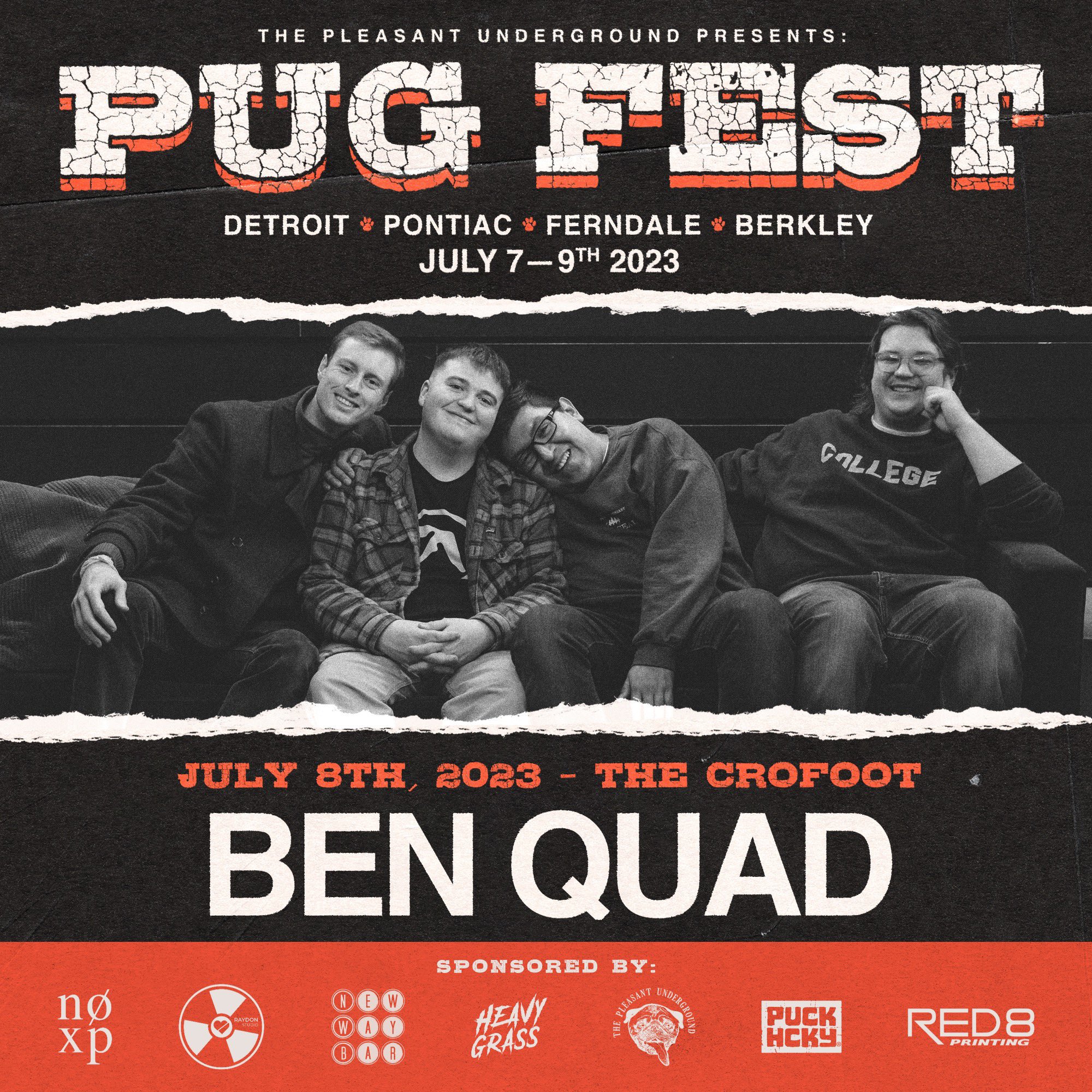 Ben Quad on Twitter: "We’re playing PUG Fest this year w/ some of the sickest bands ever! Mark ...
