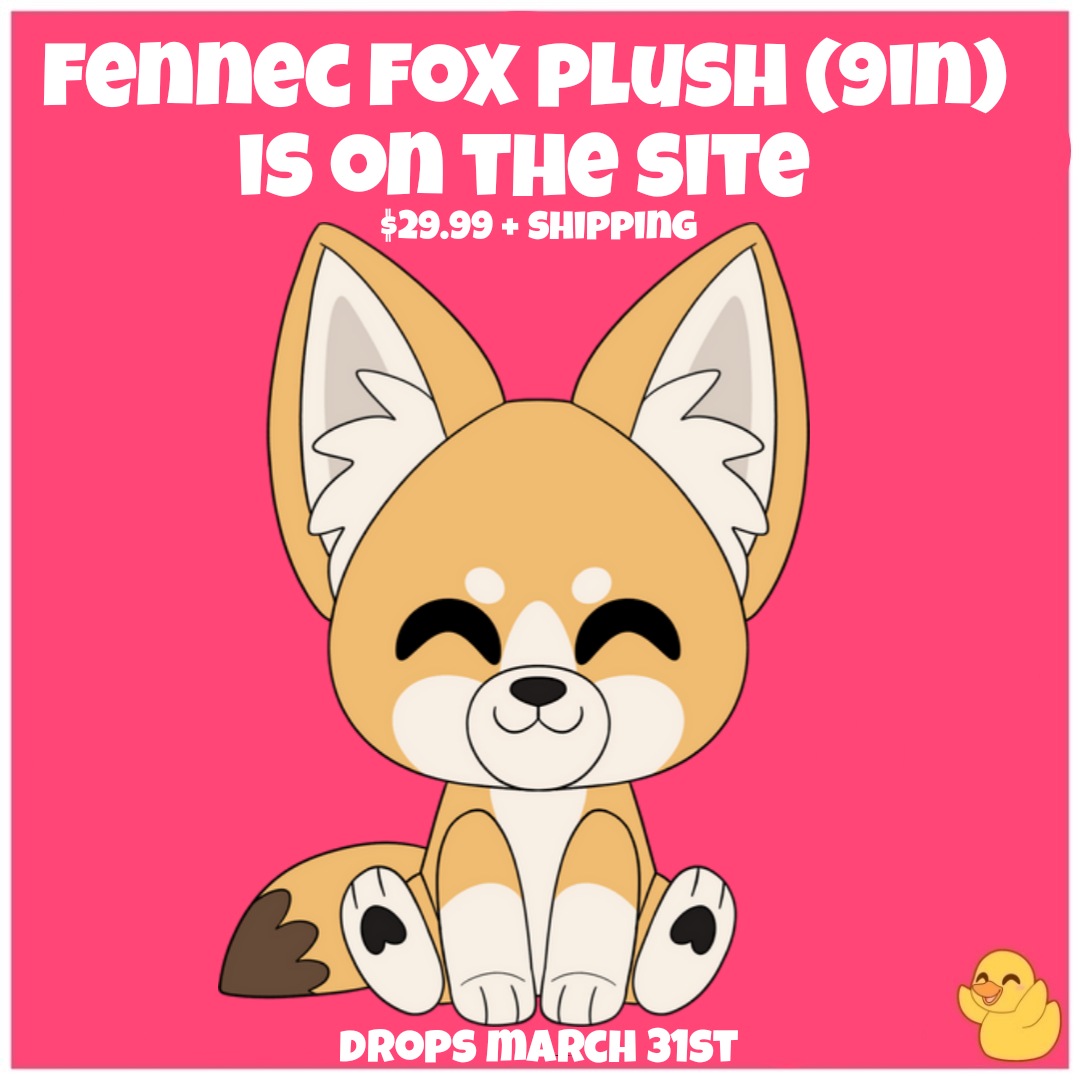 youtooz news on Twitter: "Fennec Fox plush (9in) is on the site!"