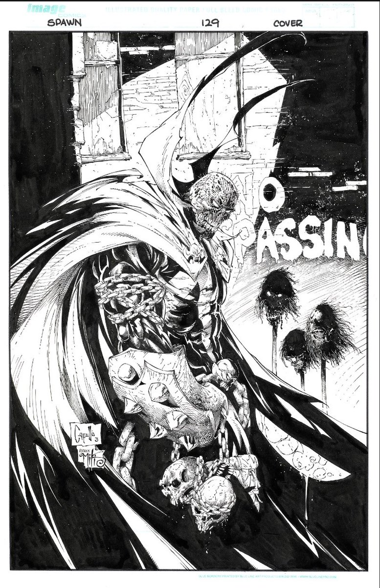 Daily Spawn Archive on Twitter: "From pencil to final cover. The cover of Spawn #129. Art by ...