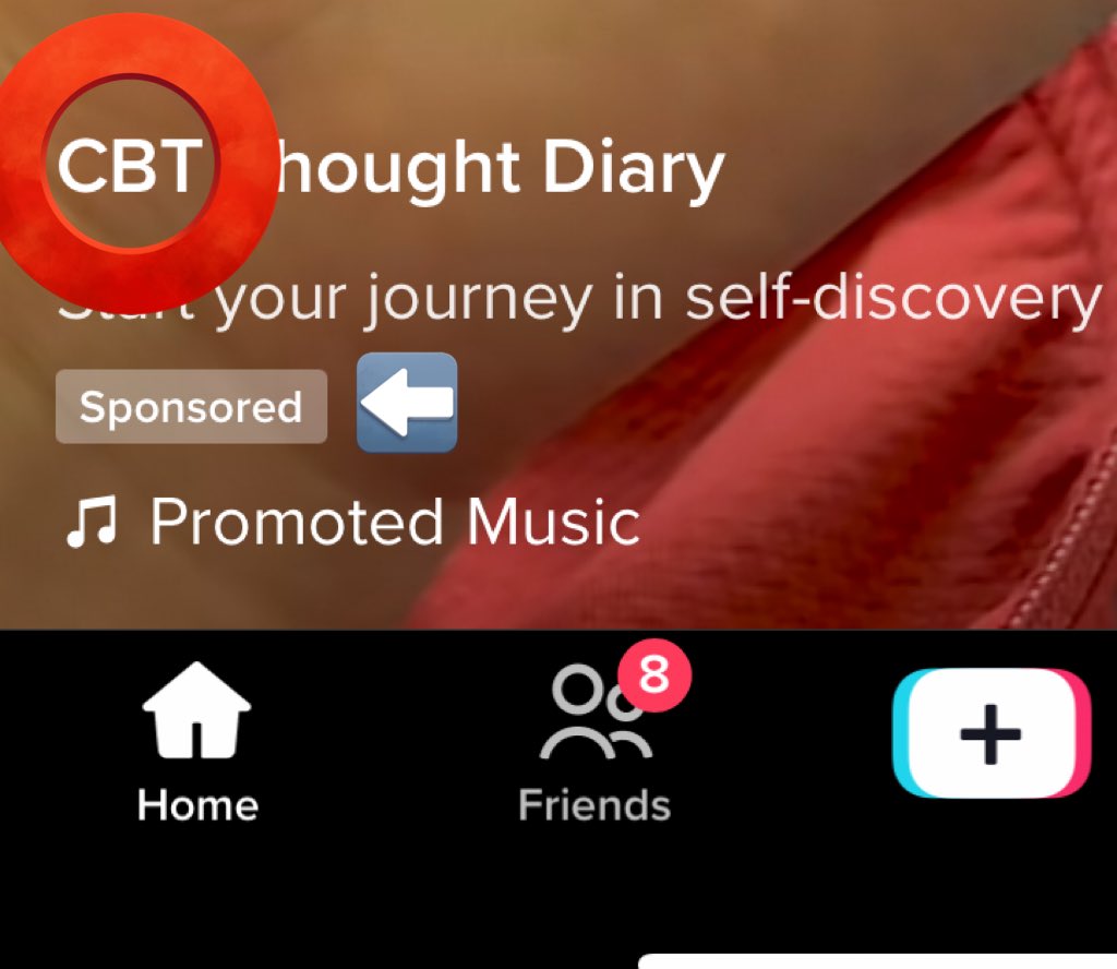 Senz ️🤍 on Twitter: "I’ve joked about CBT on stream so much I’m getting advertisements for it 😭"