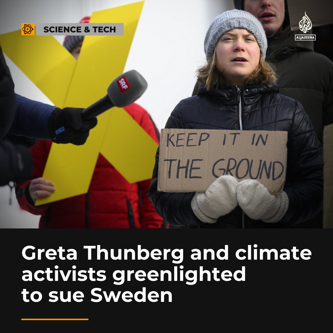 Al Jazeera English on Twitter: "Greta Thunberg and hundreds of climate ...
