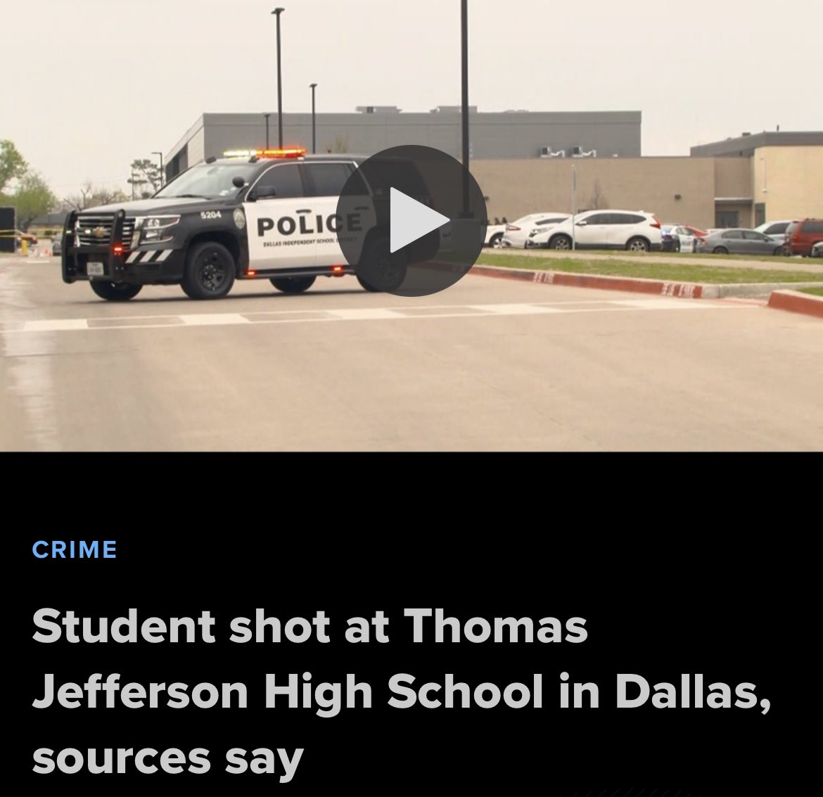 K-12 School Shooting Database on Twitter: "Dallas police are at Thomas ...
