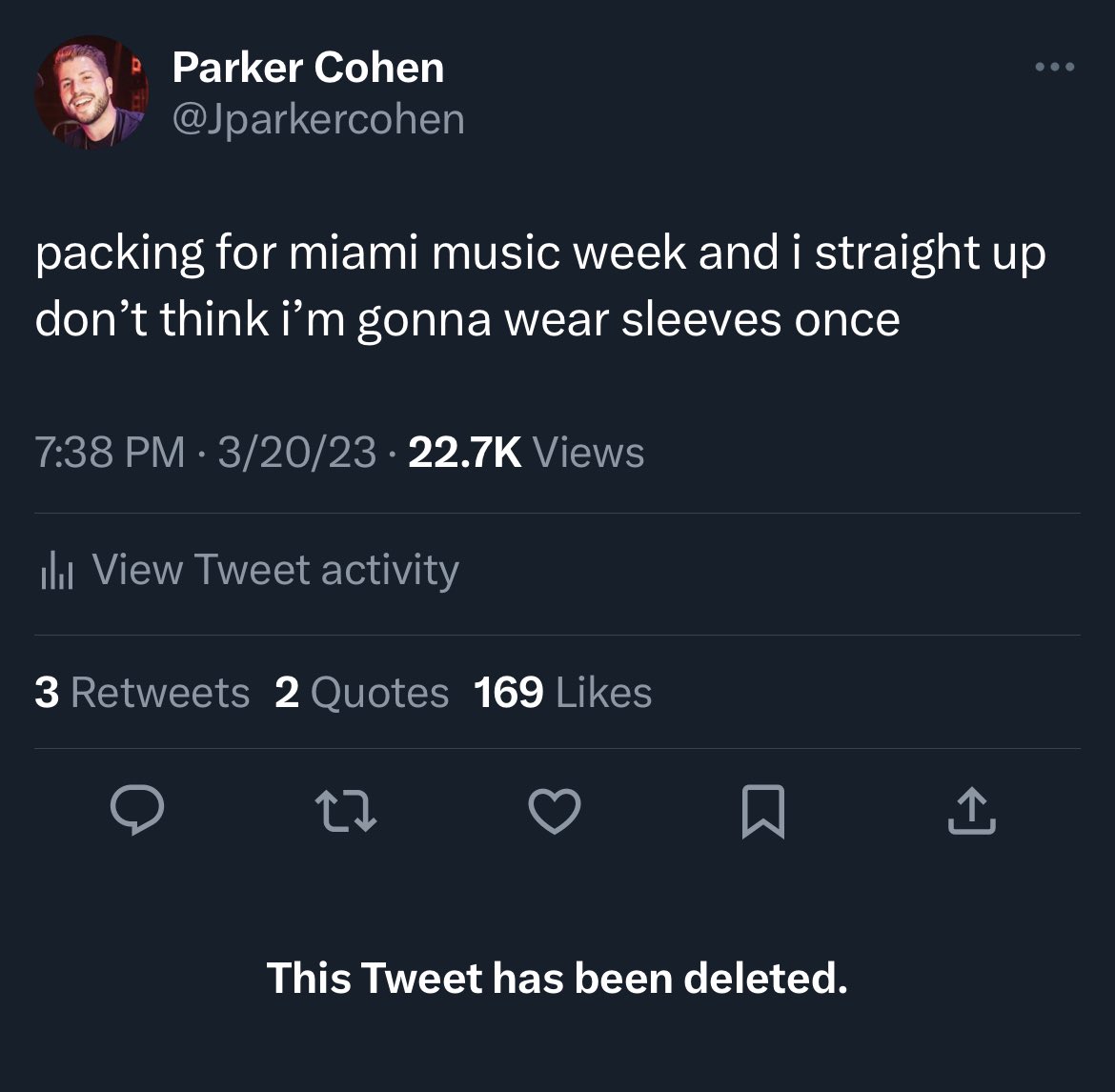 Parker Cohen on Twitter: "so i guess i accidentally deleted this tweet??? but tbh i’m glad i did ...
