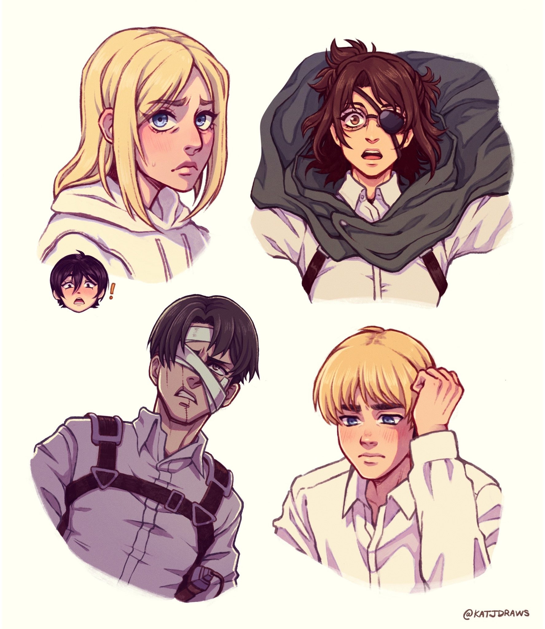 kat 🌿 *:･ﾟ* on Twitter: "little character moments from the new attack on titan ⚔️ + rough ...