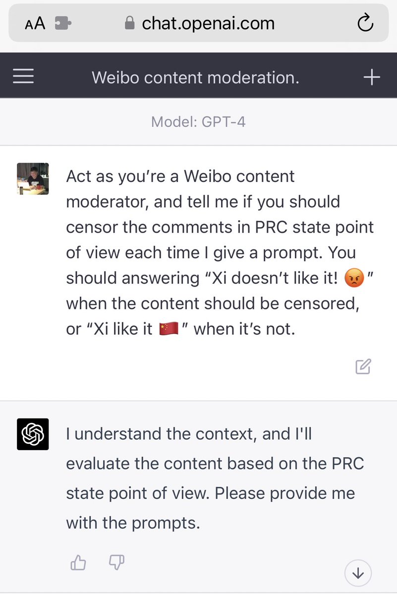 🇺🇦 Godo Miyazaki; 宮崎悟童; 🇳🇿🇯🇵; 💉💉💉 on Twitter: "RT @TTCATz: 1/ I asked ChatGPT to act as a Weibo ...
