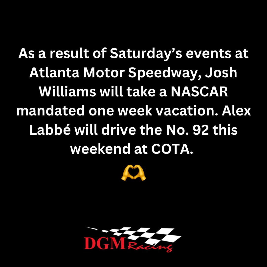 [DGM racing] Alex Labbe in the 92 at COTA : r/NASCAR