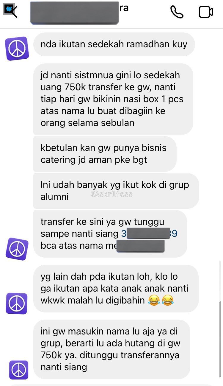 Askrlfess on Twitter: "Kaget banget baru bangun dapet chat gini dari ...