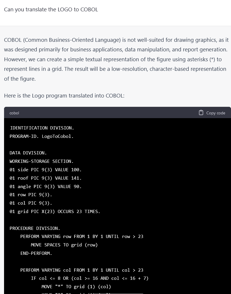 Code translation! If you grew up in the US in the 1980s, you might ...