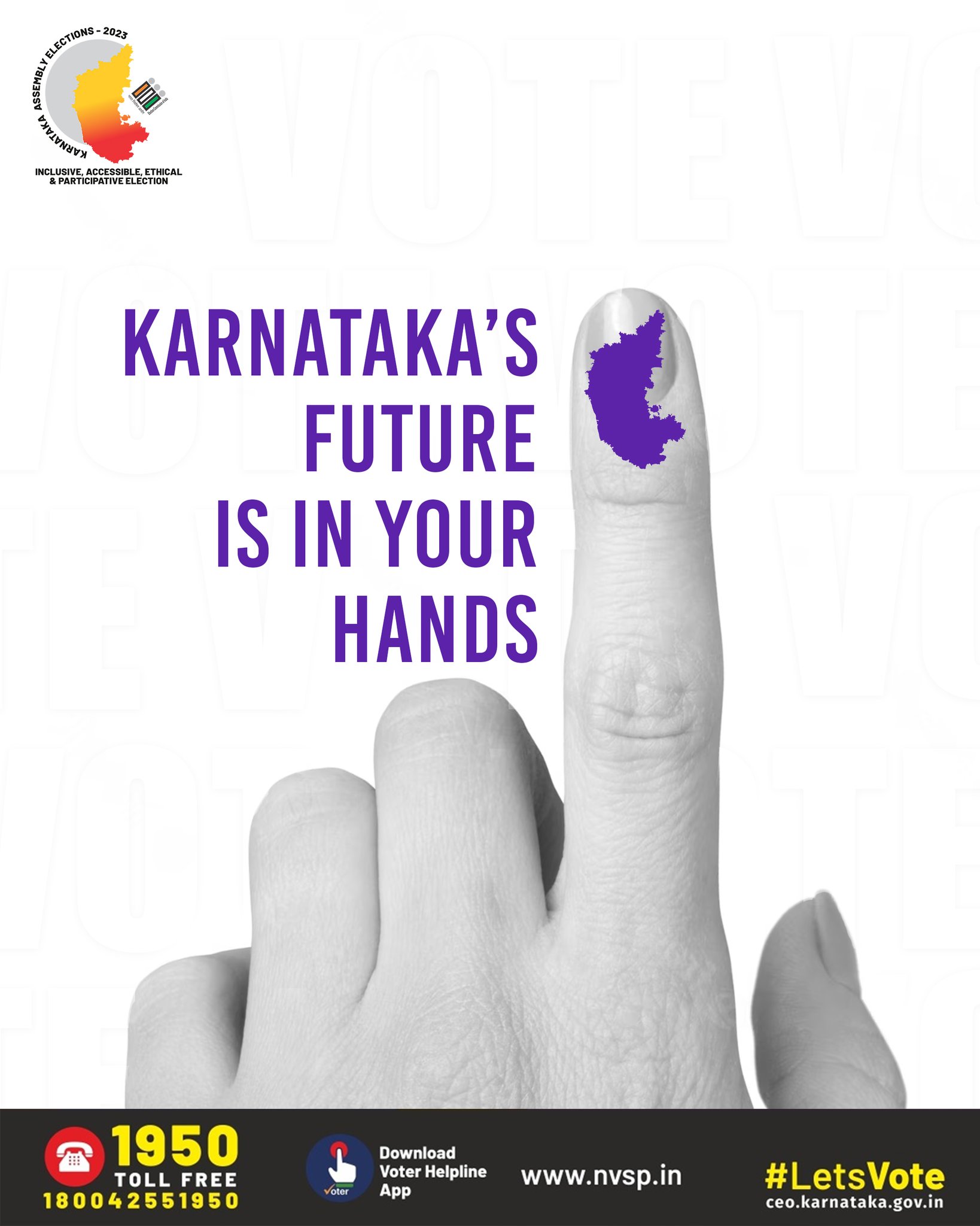 Chief Electoral Officer, Karnataka on Twitter: "You have the power to protect Karnataka in your ...