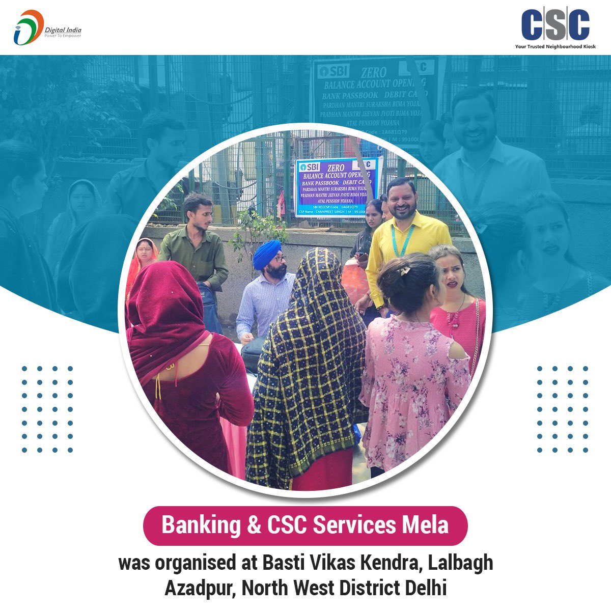 CSCeGov on Twitter: "Banking and CSC services camp was organised at Basti Vikas Kendra, Lalbagh ...