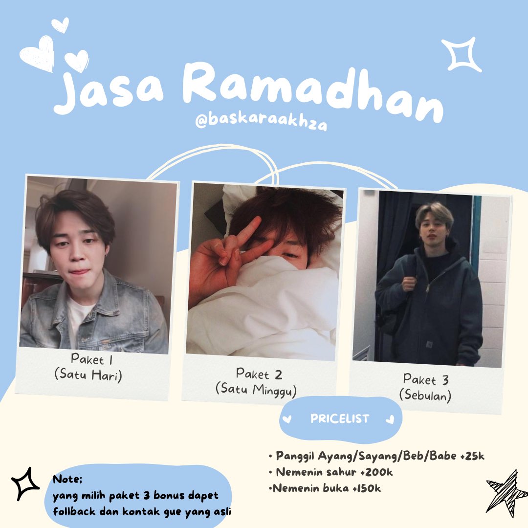 Sky🦈 Moonstar’s diary udh debut‼️ on Twitter: "“Jasa Ramadhan by baskaraakhza” jimin short local ...