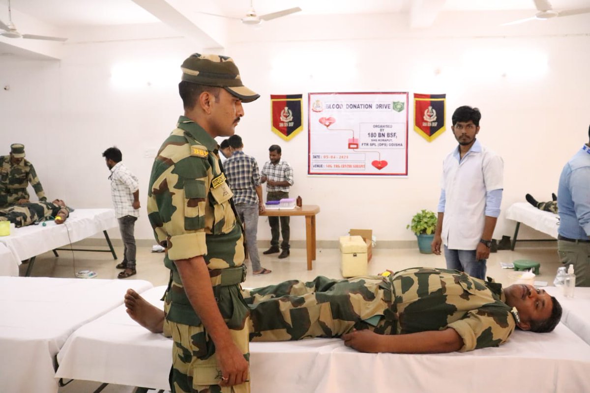 BSF_ODISHA on Twitter: "Donate blood and make a difference... Continuing with the legacy of ...