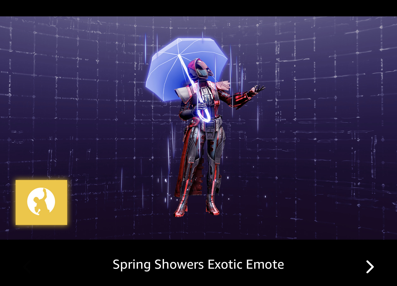 DestinyTracker 🔺 on Twitter: "New Prime Rewards!! 🌟 Get the Spring Showers Exotic Bundle NOW!! 🌦 ...