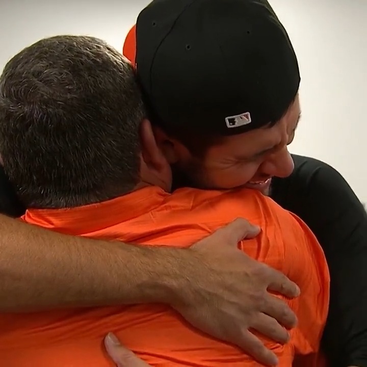 Jomboy Media on Twitter: "Grayson Rodriguez hugging his dad after his MLB debut is as cool as it ...