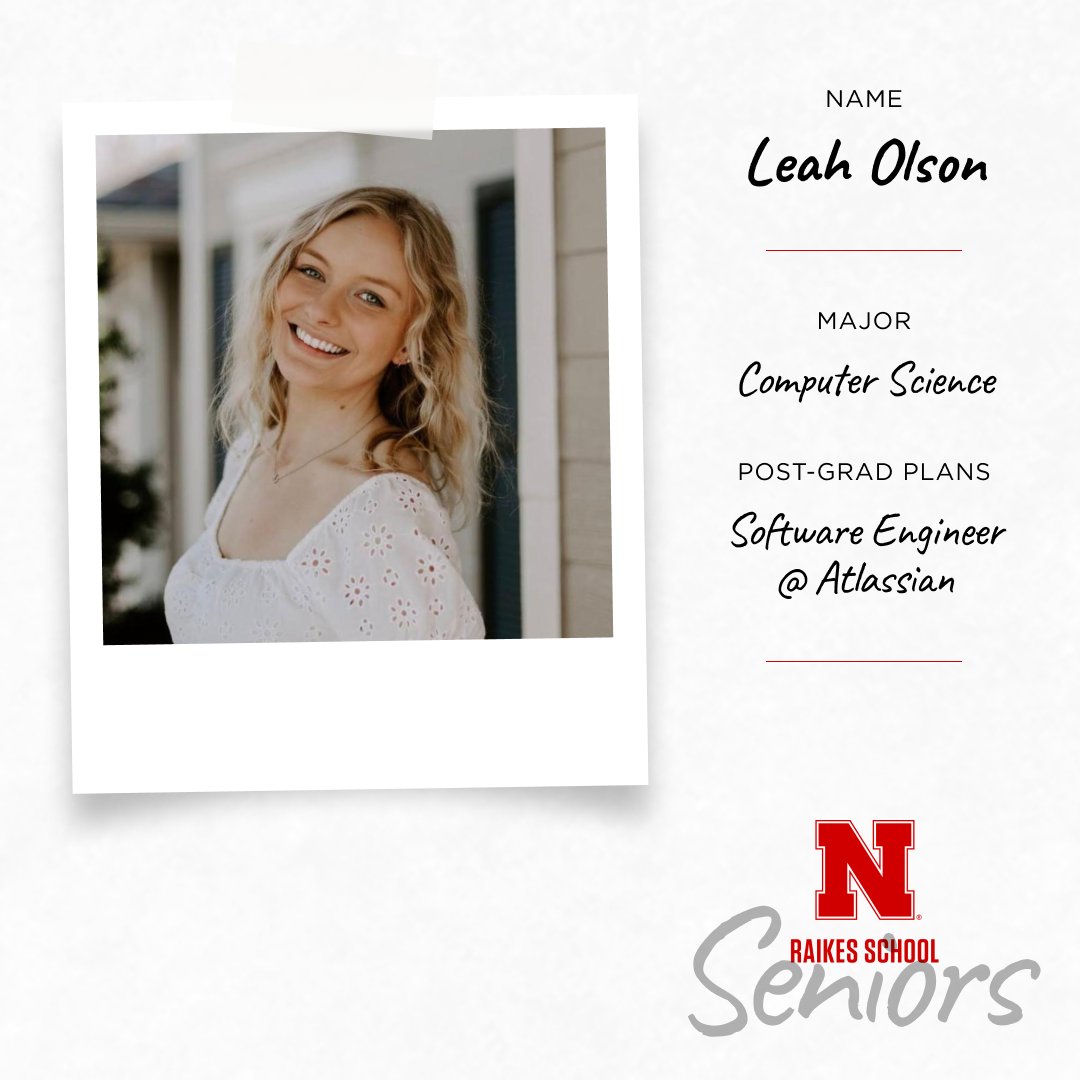 Nebraska Raikes School on Twitter: "SENIOR SPOTLIGHTS 2023: Leah Olson, Brysen Reeser ...