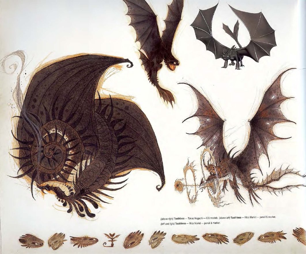 How To Train Your Dragon Concept Art Toothless
