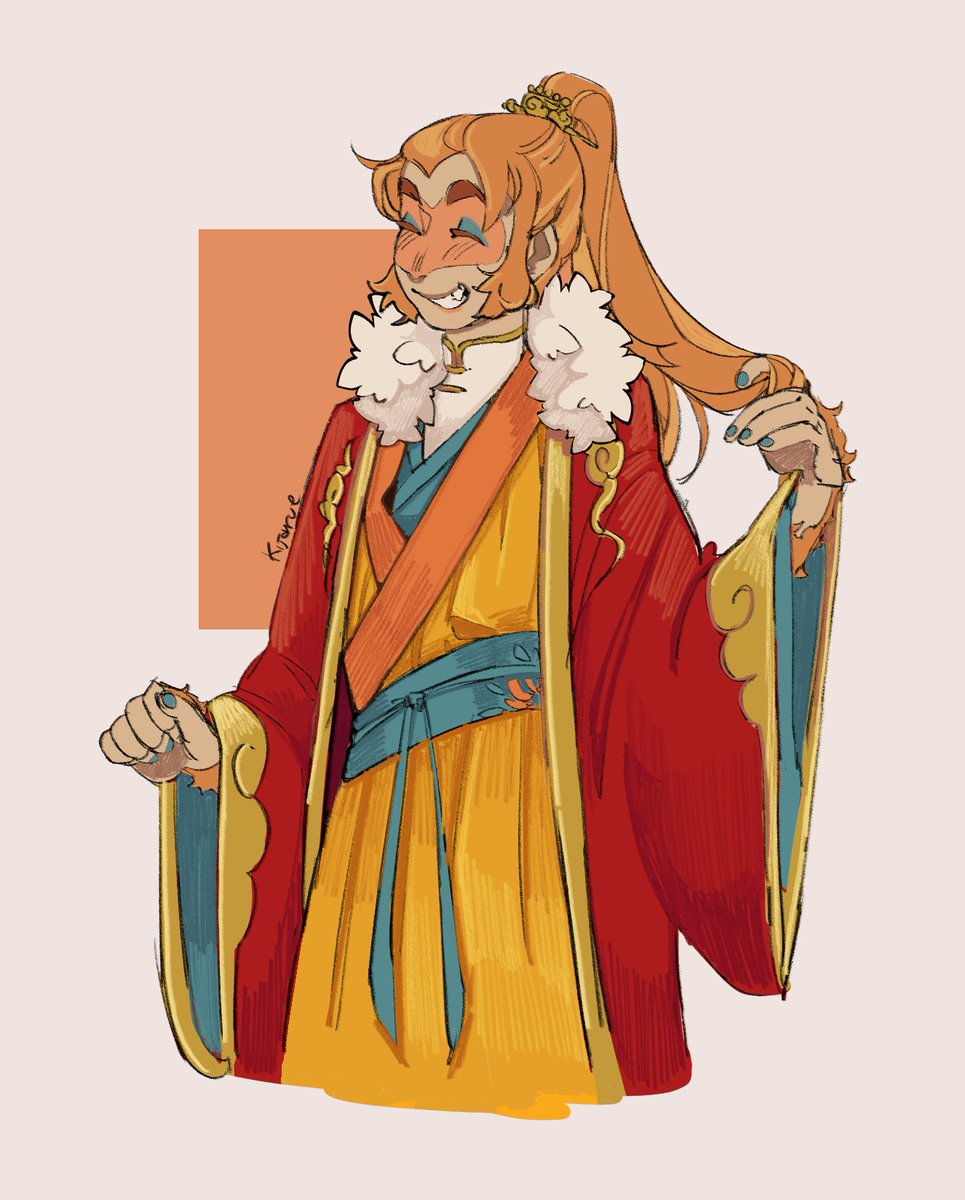 「sun wukong wearing a hanfu is something 」|kija - 🍄🎗️のイラスト