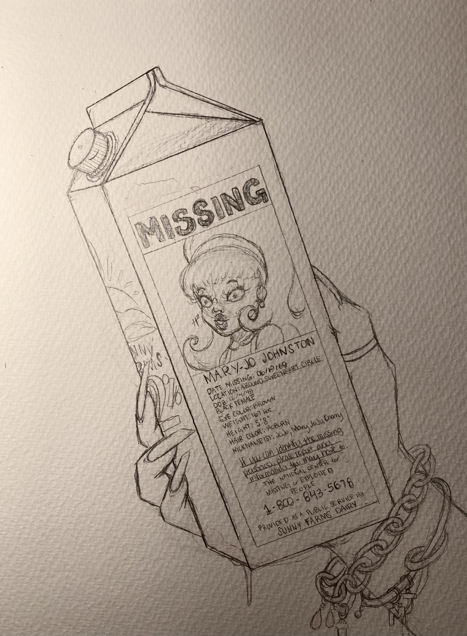 Milk Carton Missing Clip Art