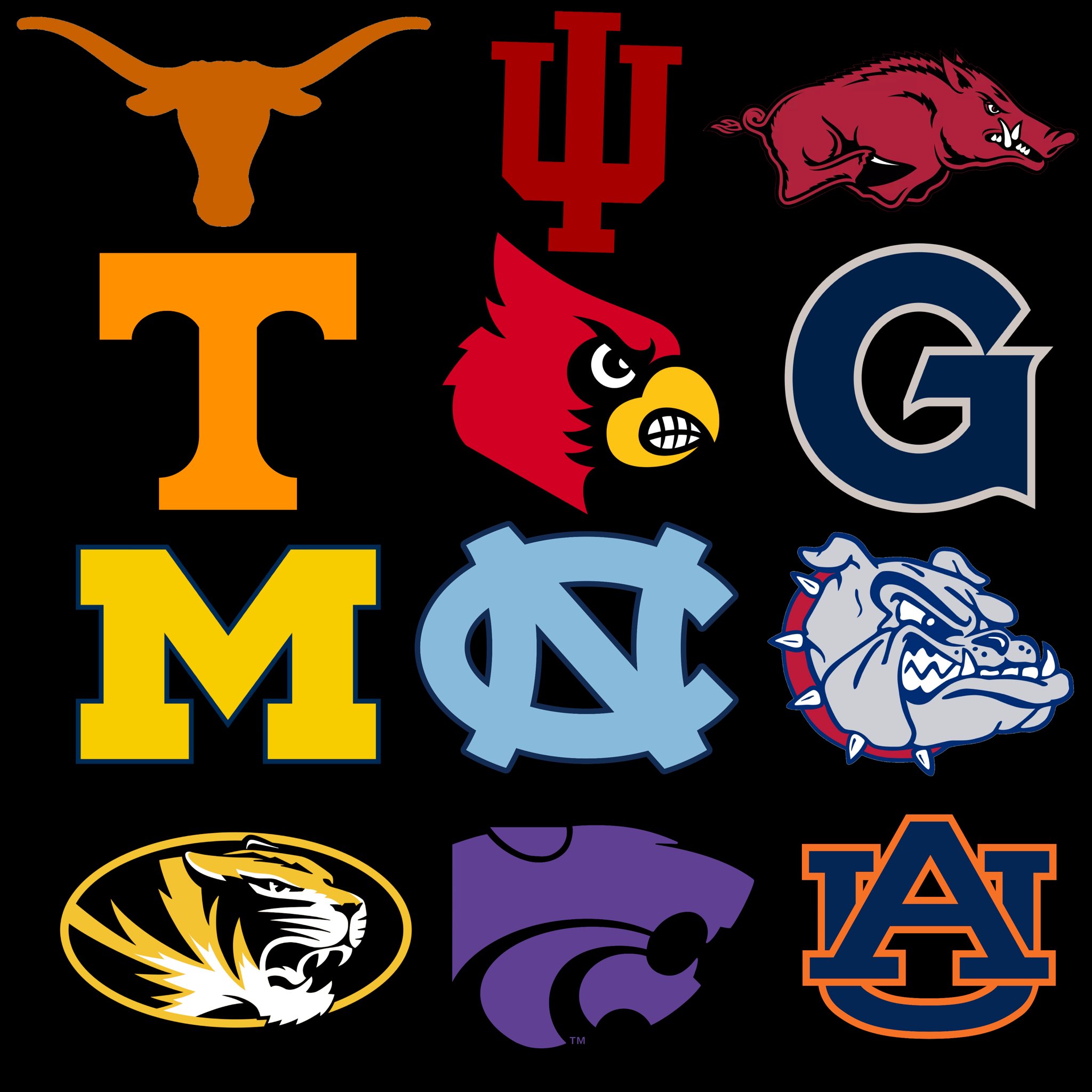 College Basketball Team Logos
