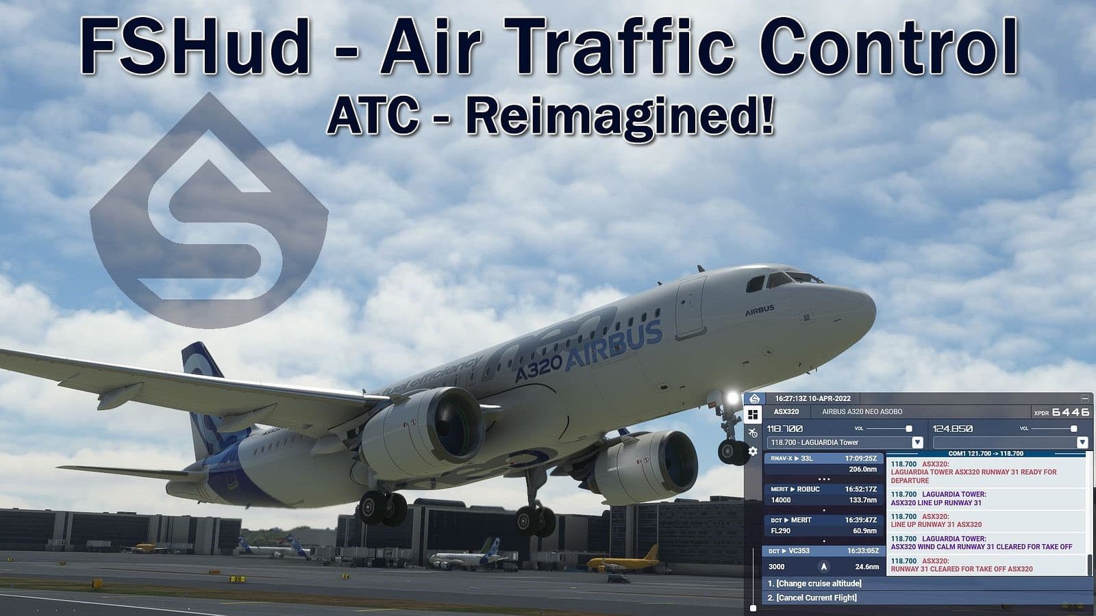 simFlight simMarket on Twitter: "Flight 1 - FSHud ATC : Version 1.3 in development https://t.co ...
